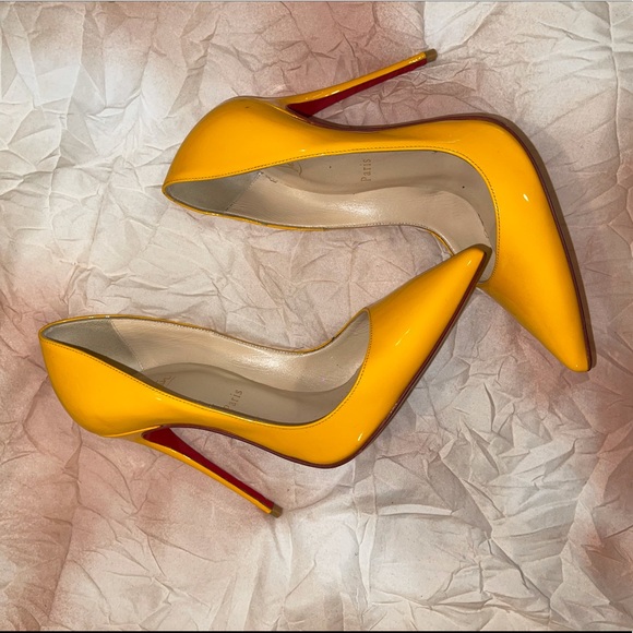 Christian Louboutin | Shoes | Christian Louboutin Yellow So Kates ...